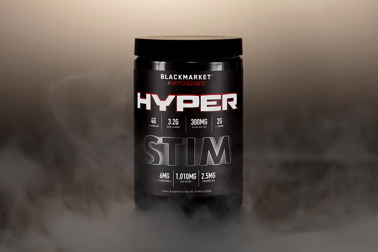 Black Market launches its Myogenix pre-workout collaboration Hyperstim ...