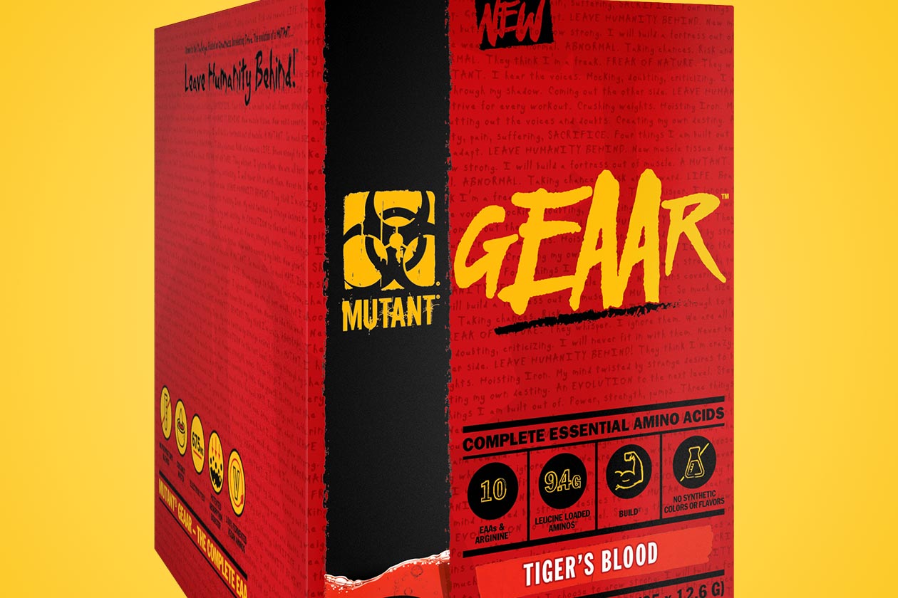 Box of single-serve sachets on the way for Mutant's EAA formula GEAAR