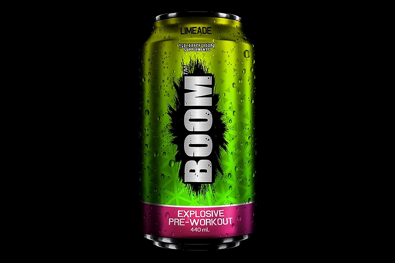 Scorpion's Boom energy drink packs a more pre-workout-style formula