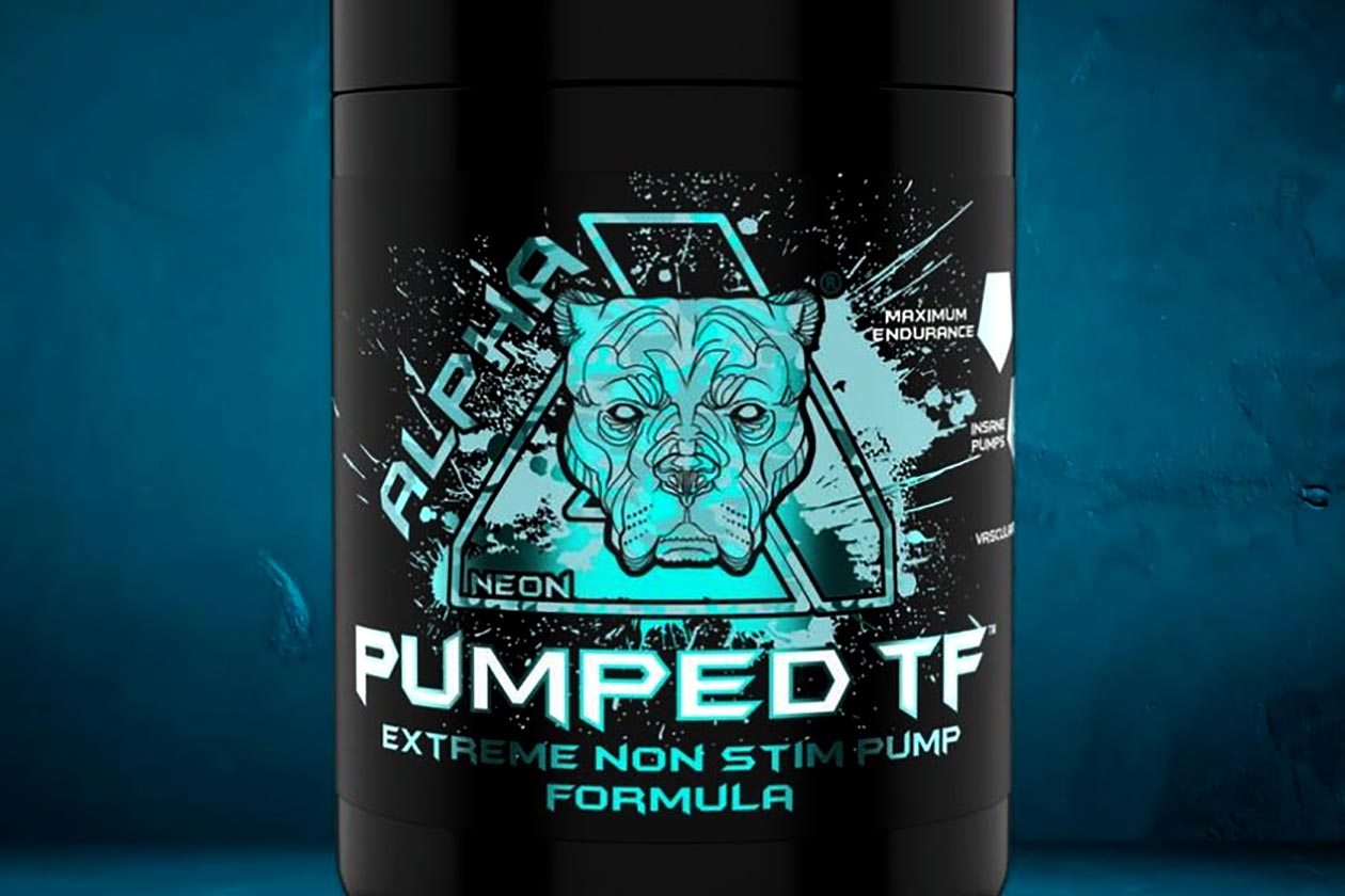 Alpha Neon Pumped TF featuring 10g of stabilized glycerol powder