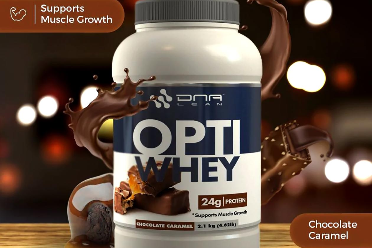 DNA Lean gives its first protein Opti Whey six different flavors