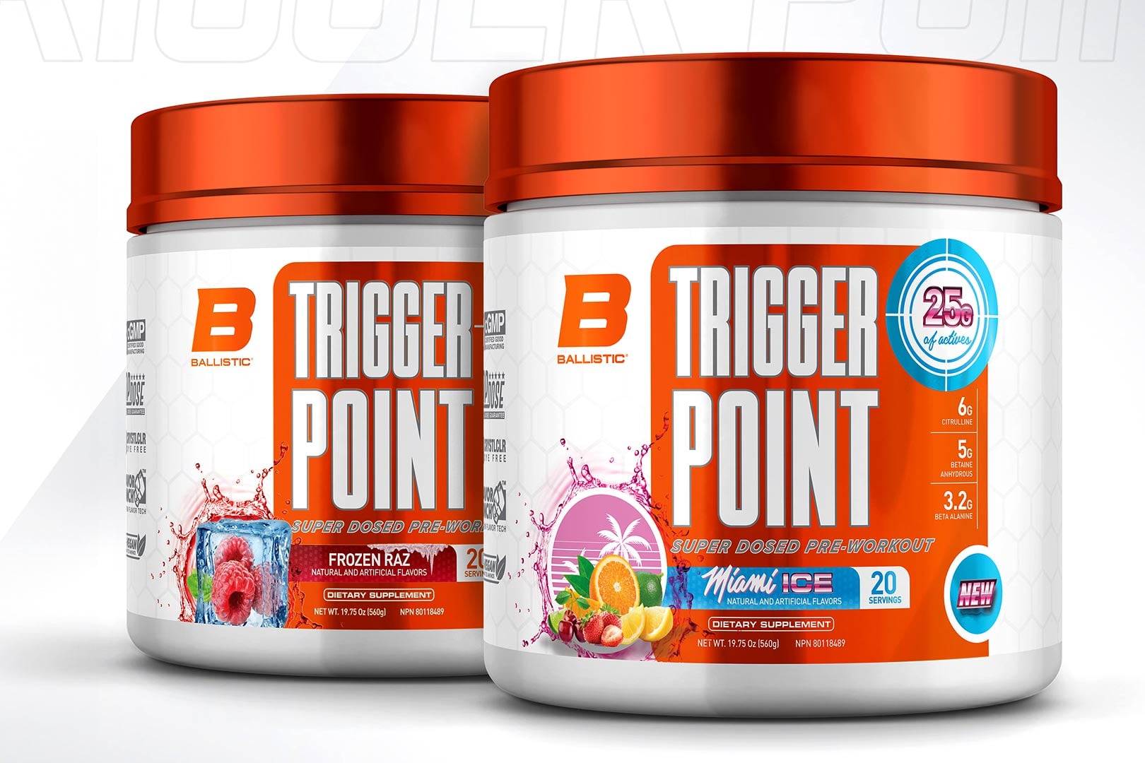 Ballistic Trigger Point loaded with 25g of pre-workout actives