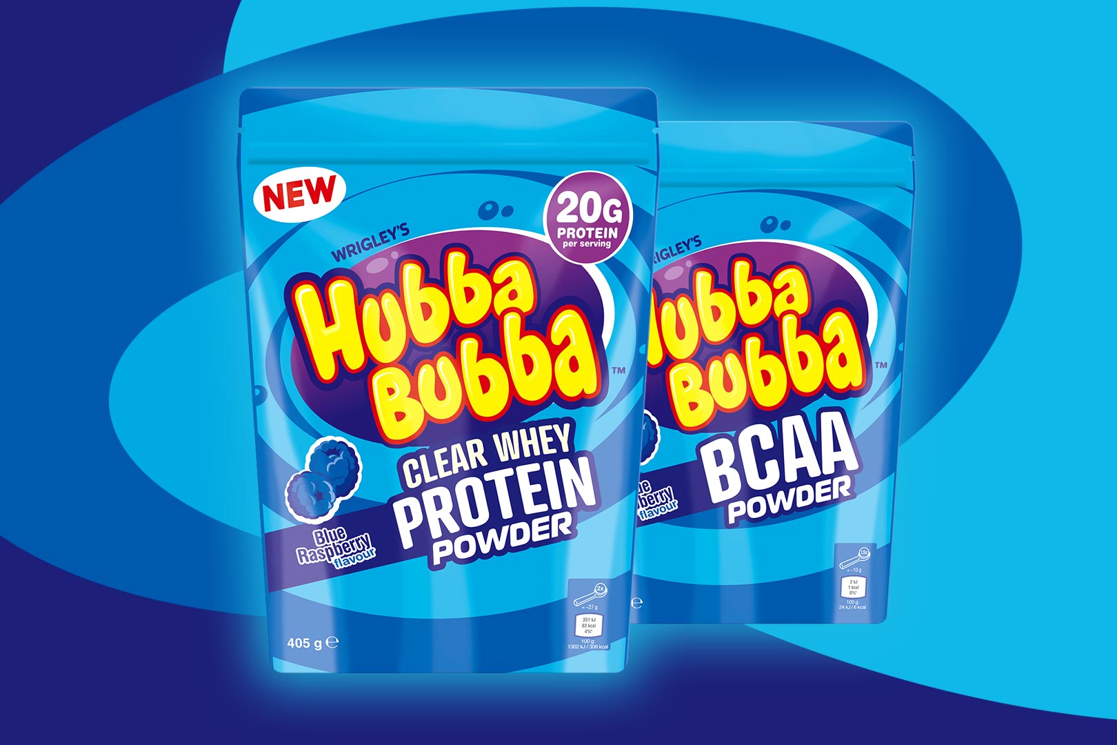Mars' own authentic Hubba Bubba Protein Powder and BCAA
