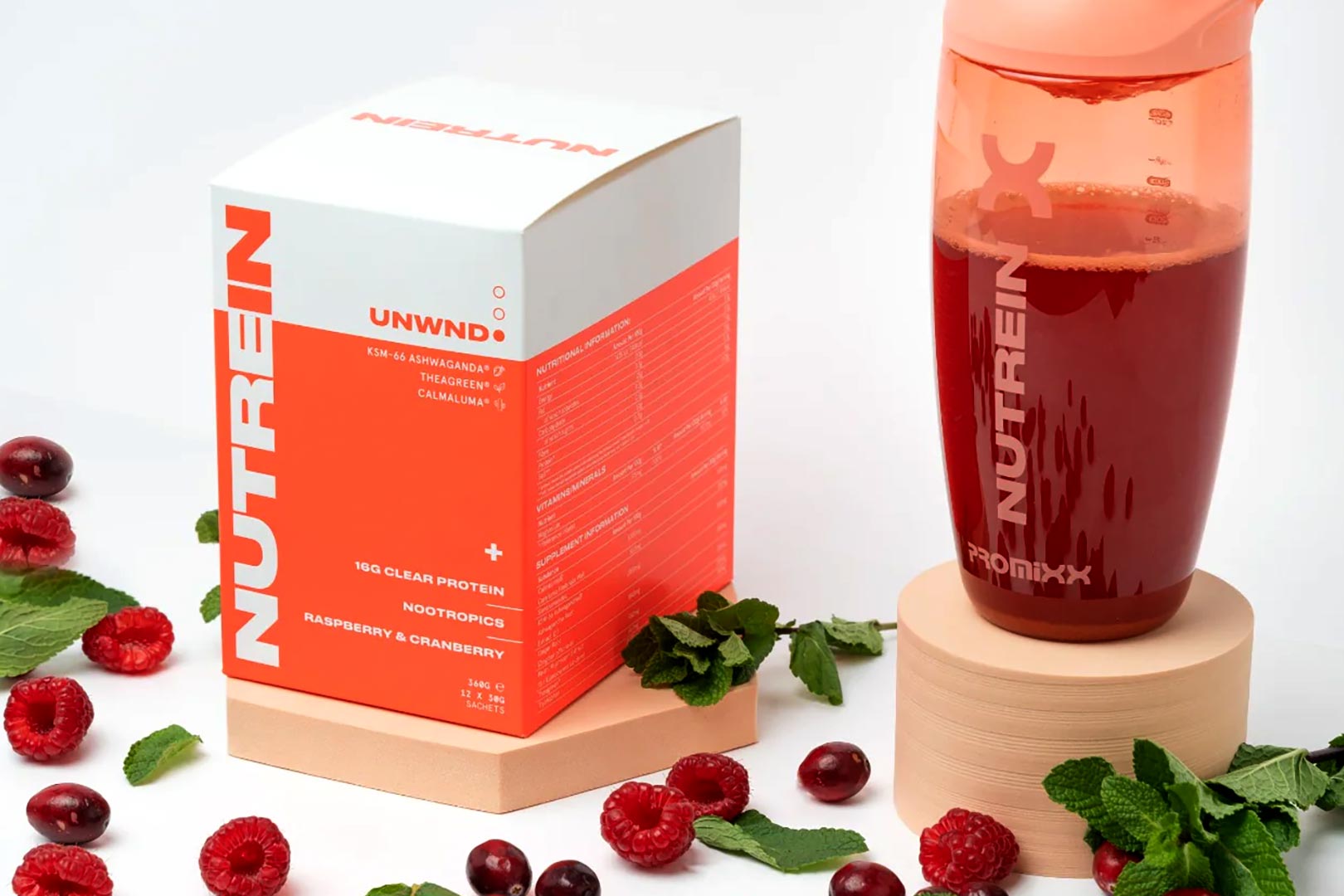Nutrein packs functional ingredients into its clear protein powders