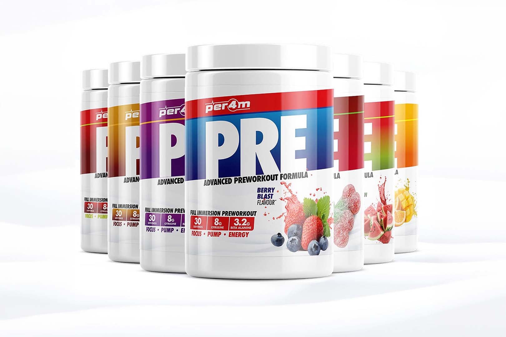 Per4m Pre packs a complete blend for energy, focus and pumps