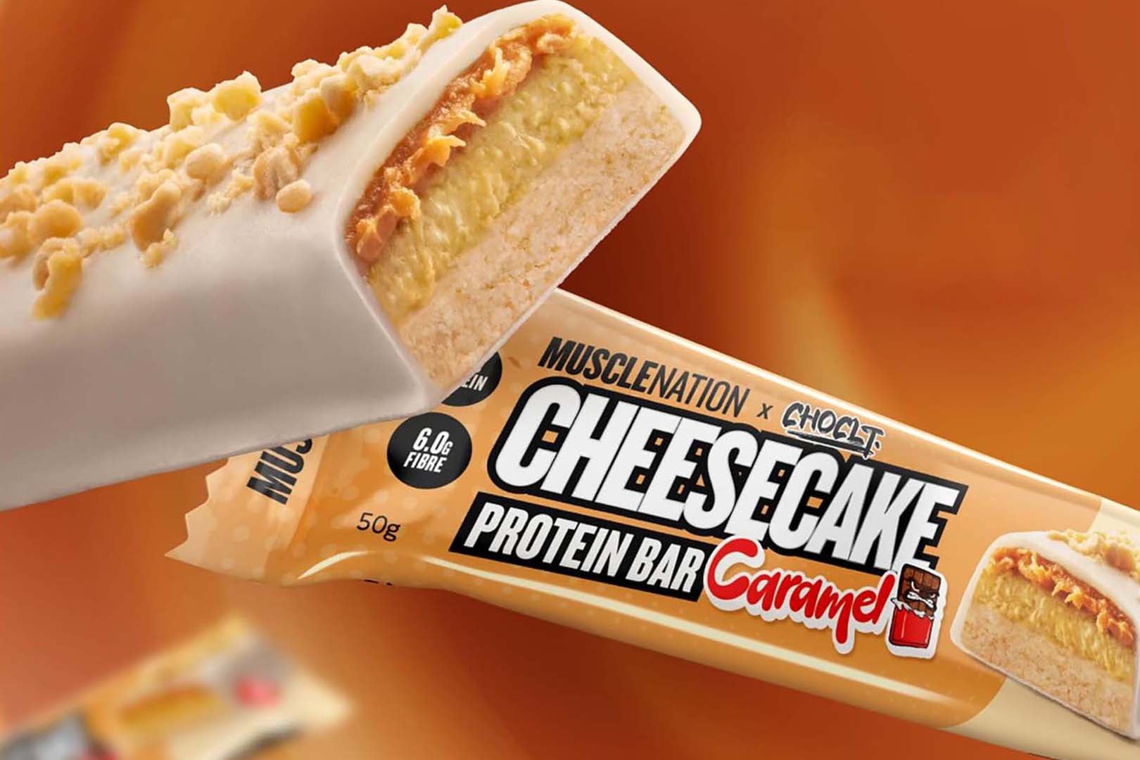 Muscle Nation and Choclt's delicious Cheesecake Protein Bar
