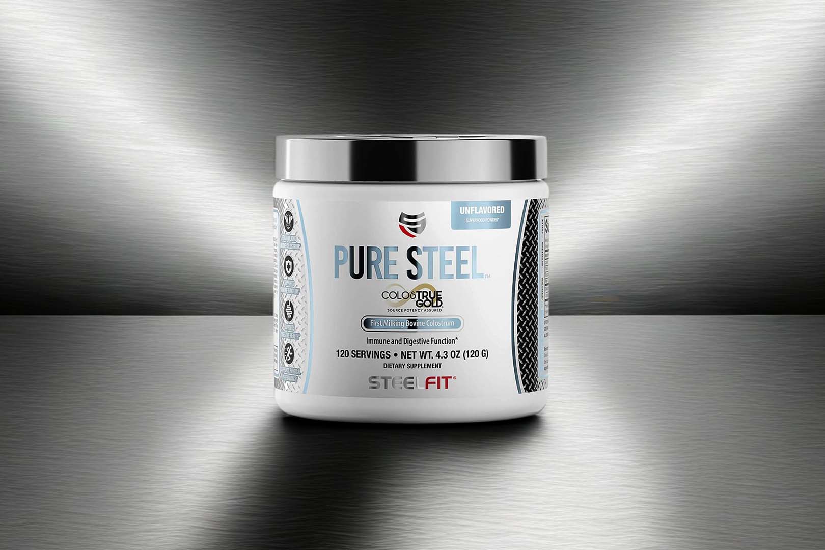 SteelFit's Pure Steel Series premium ColosTrue Gold Colostrum