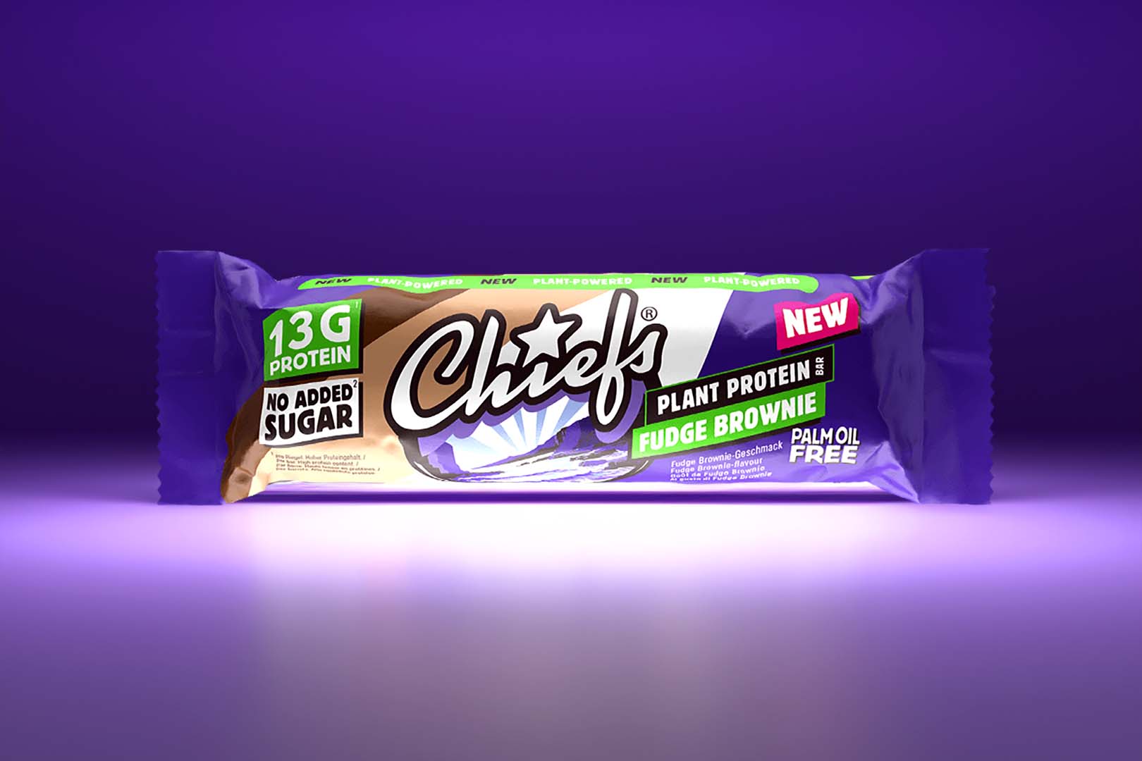 Chiefs Plant Protein Bar provices a slightly lower 13g of protein