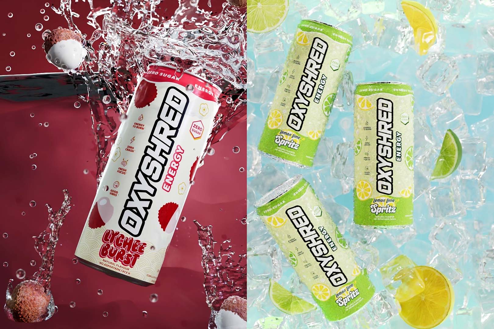 EHP Labs' exclusive Lychee and Lemon Lime OxyShred Energy