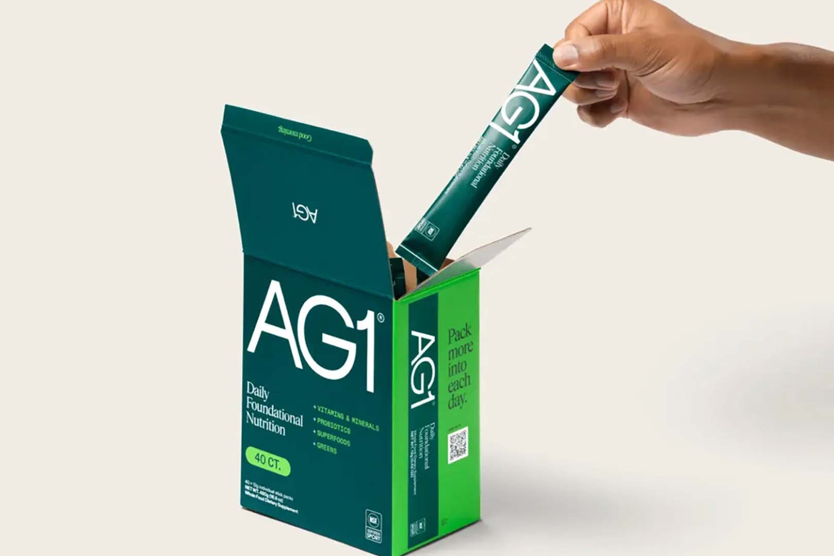 AG1 launches at Costco with a 40 stick box of Athletic Greens