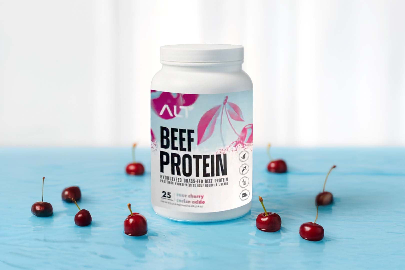 ALT Beef Protein's new Sour Cherry and Unflavored options