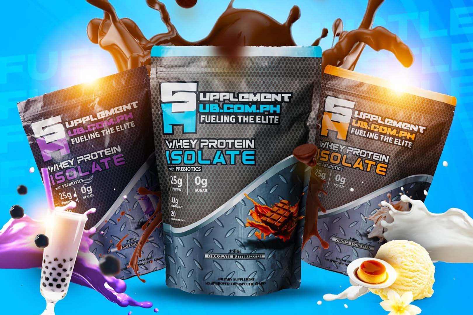 Supplement Hub’s Whey Protein Isolate and bulk creatine