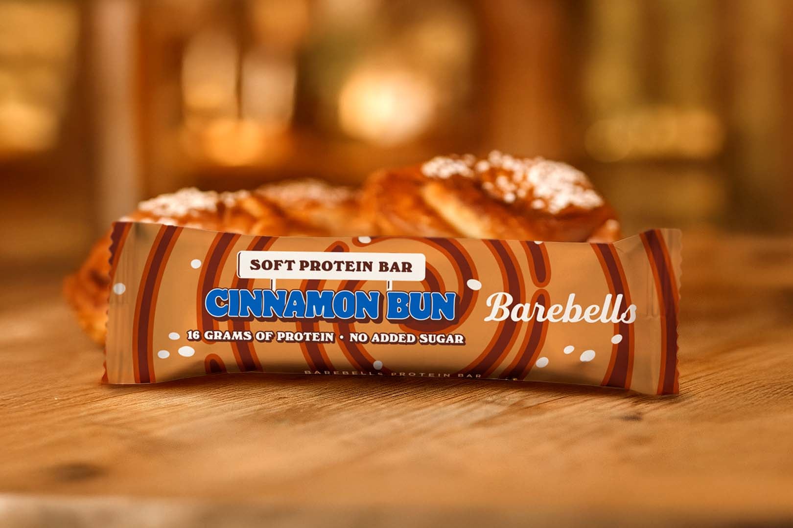 Barebells Cinnamon Bun Soft Protein Bar for Cinnamon Bun Day