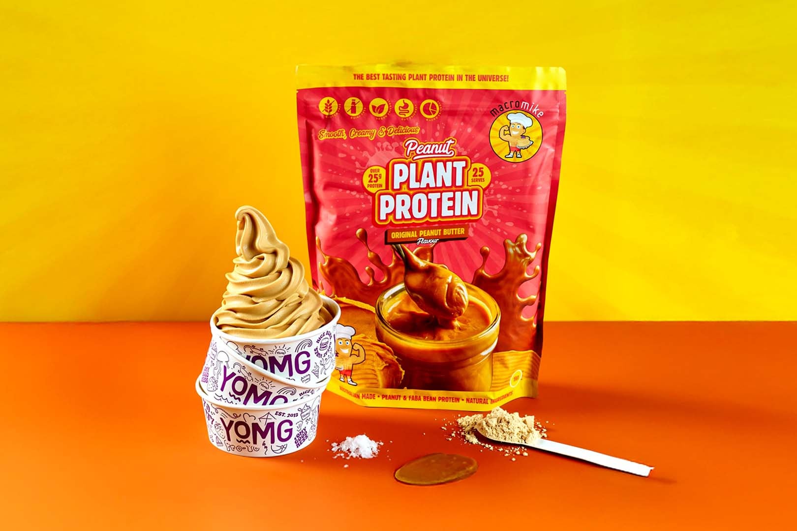 Macro Mike and YOMG launch high-protein Salted Caramel Froyo