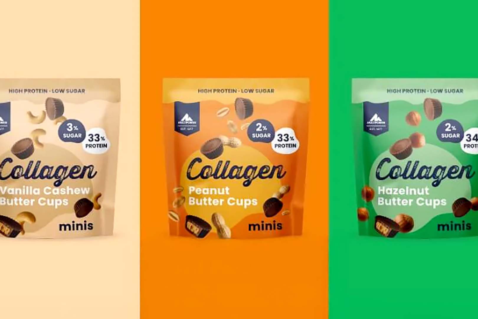 Multipower Collagen Cups for a tasty collagen-rich protein snack