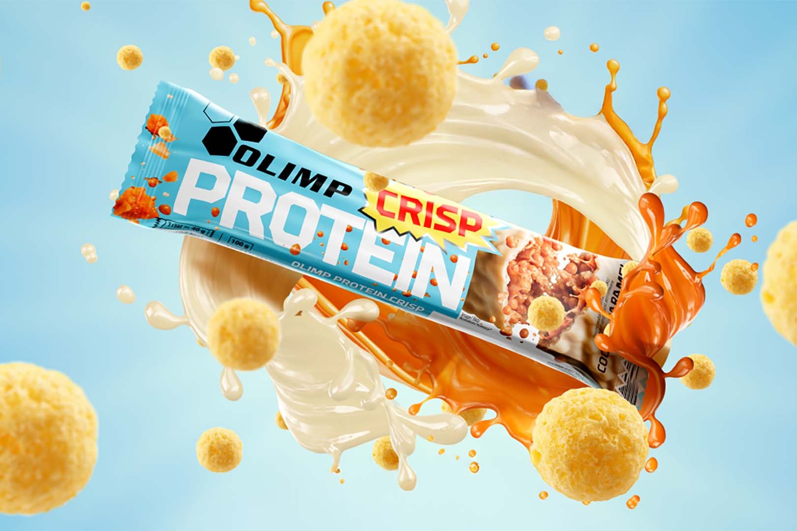 Olimp's new Protein Crisp bar offers a crispy crunchy texture
