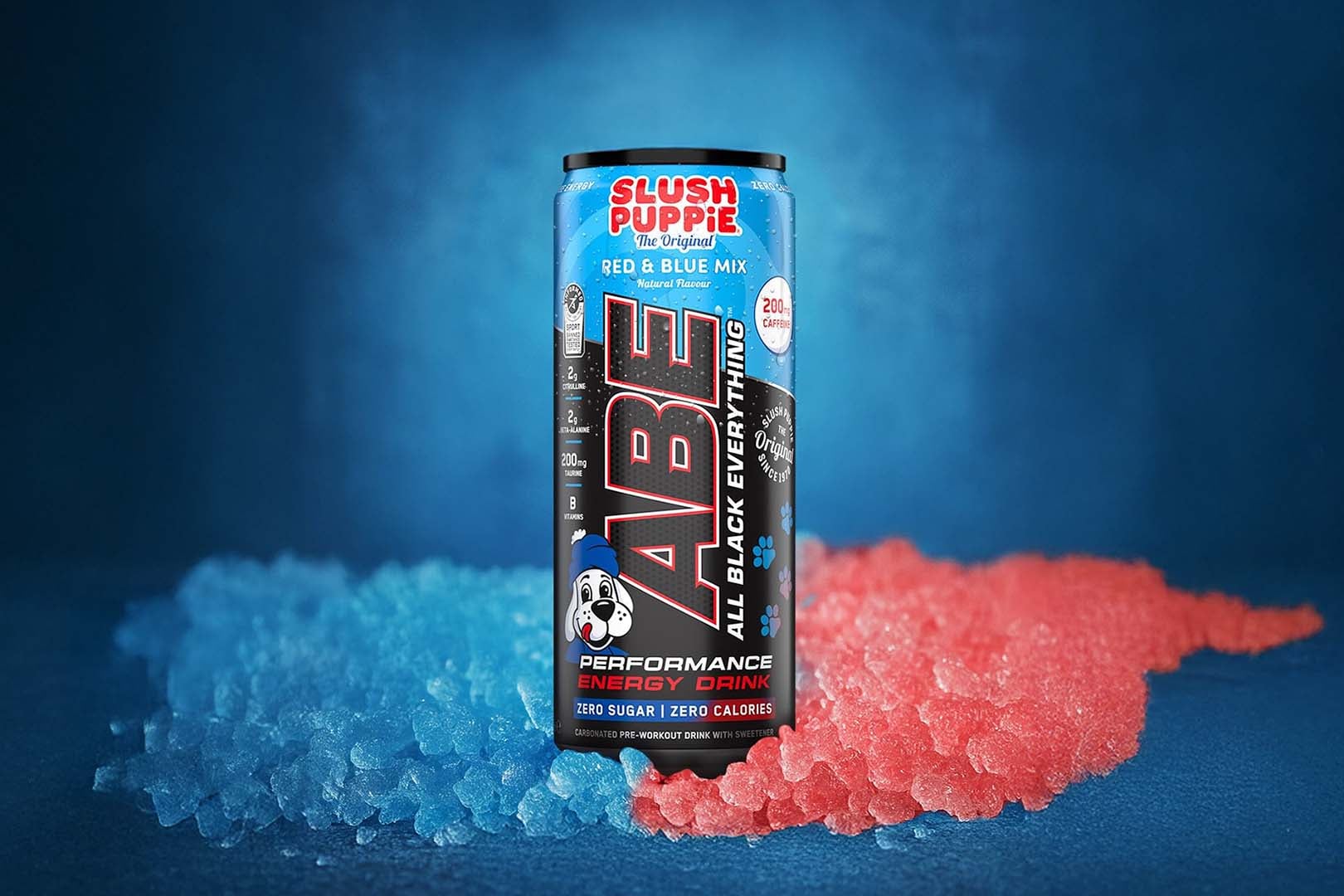 Applied Nutrition's ABE Energy Drink with Slush Puppie flavor