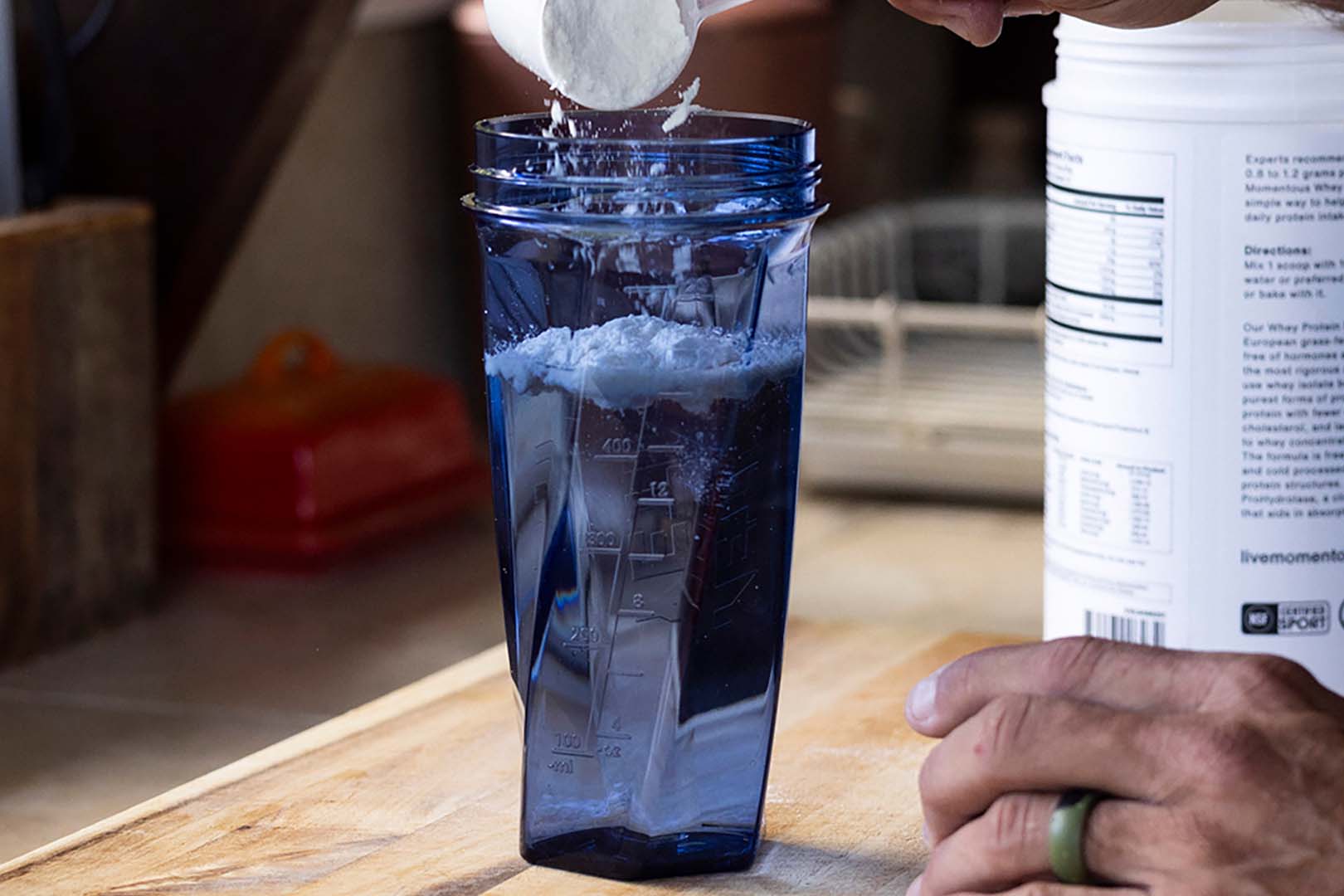 Yeti Yonder Shaker Bottle features iconic Helimix whisk-free design