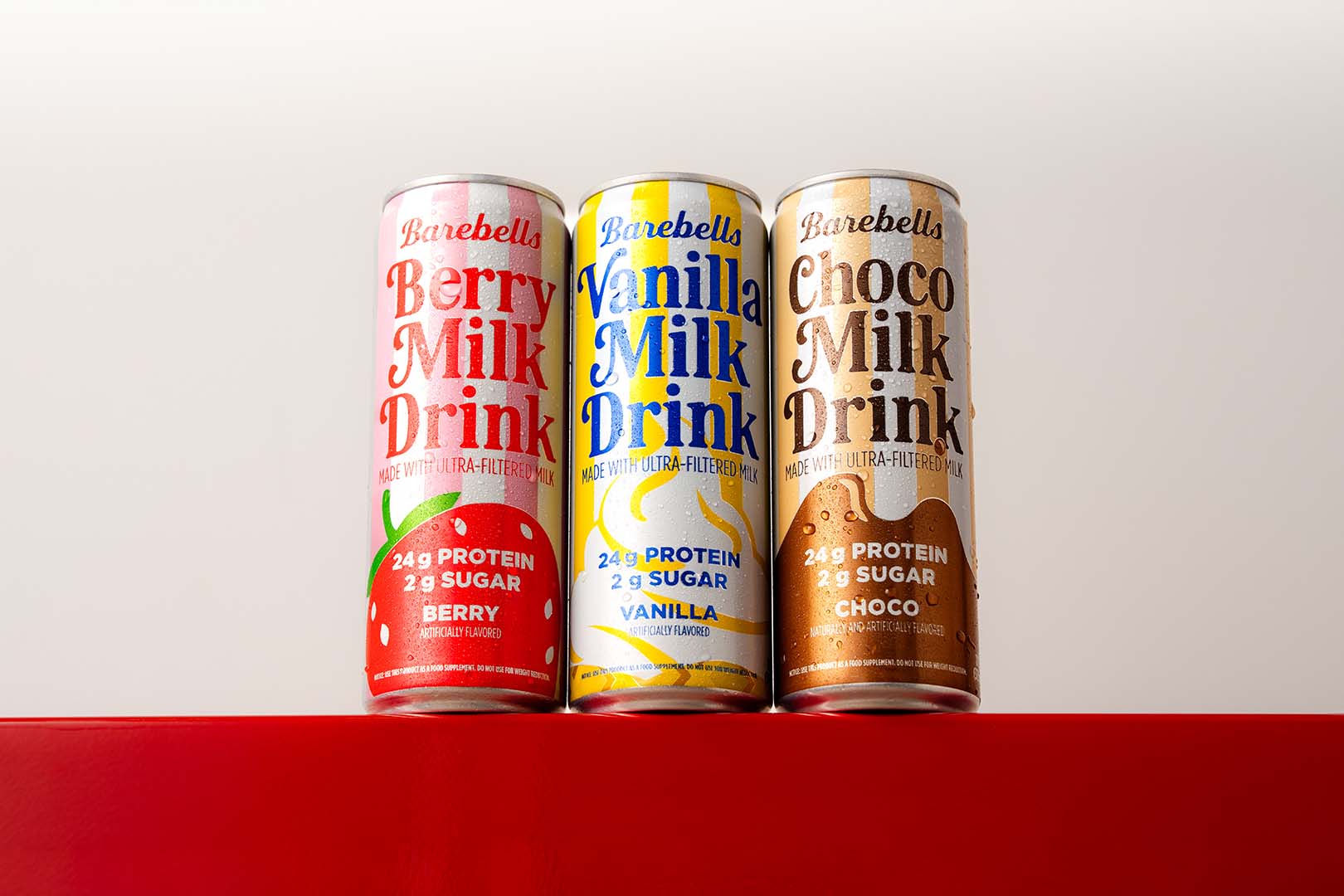 Barebells Berry Vanilla Choco Milk Drinks with 24g protein