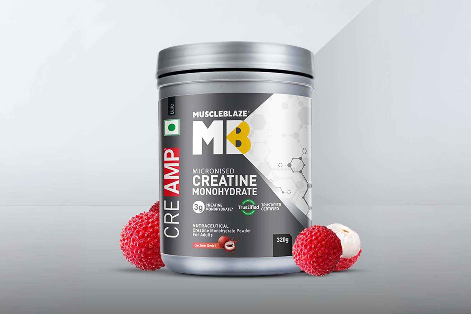 Lychee Swirl CreAMP by MuscleBlaze for sweet daily strength