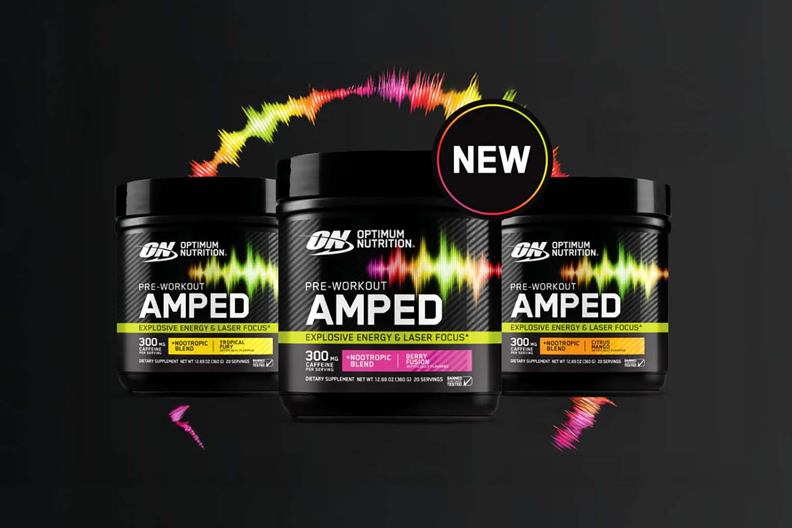 Optimum Nutrition's basic Amped pre-workout now in Australia