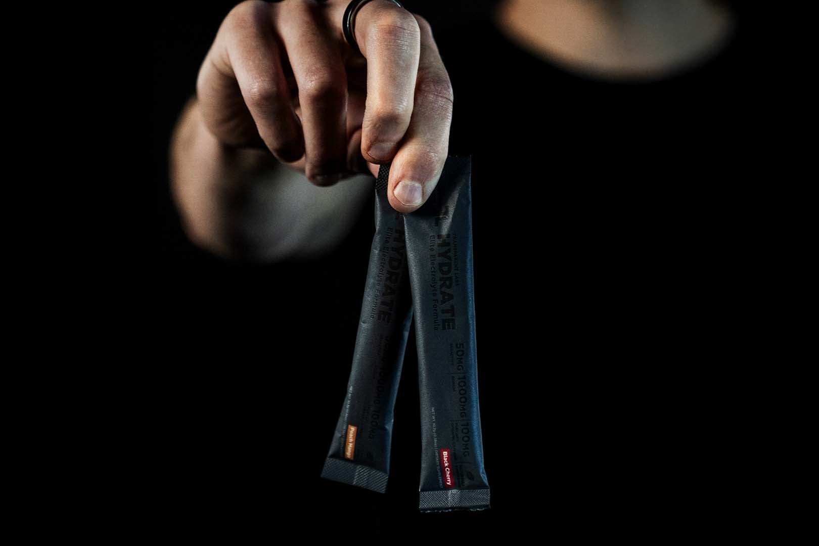 Transparent Labs' Hydrate Black caffeinated electrolyte support