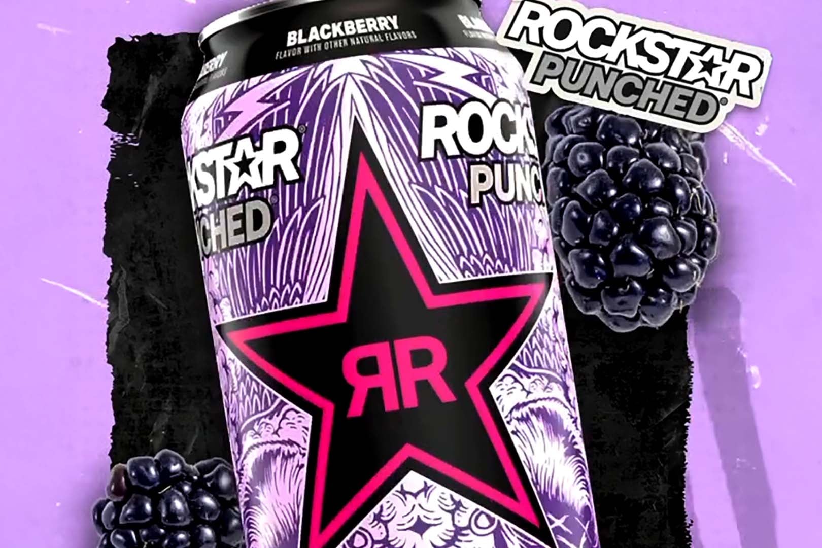 Rockstar Punched Blackberry bold fruit flavor with 160mg caffeine