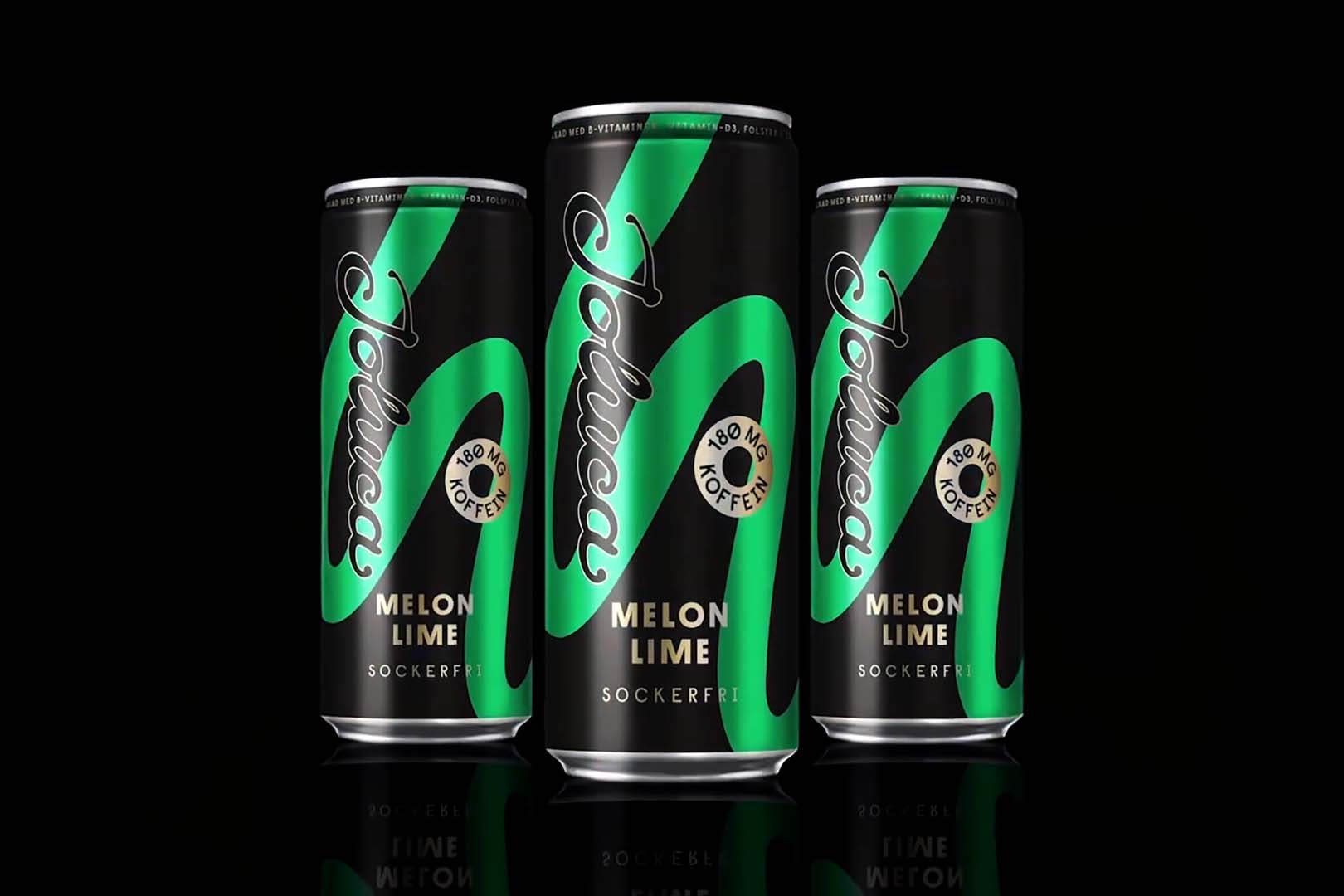 Joluca Melon Lime energy drink with 180mg caffeine zero sugar