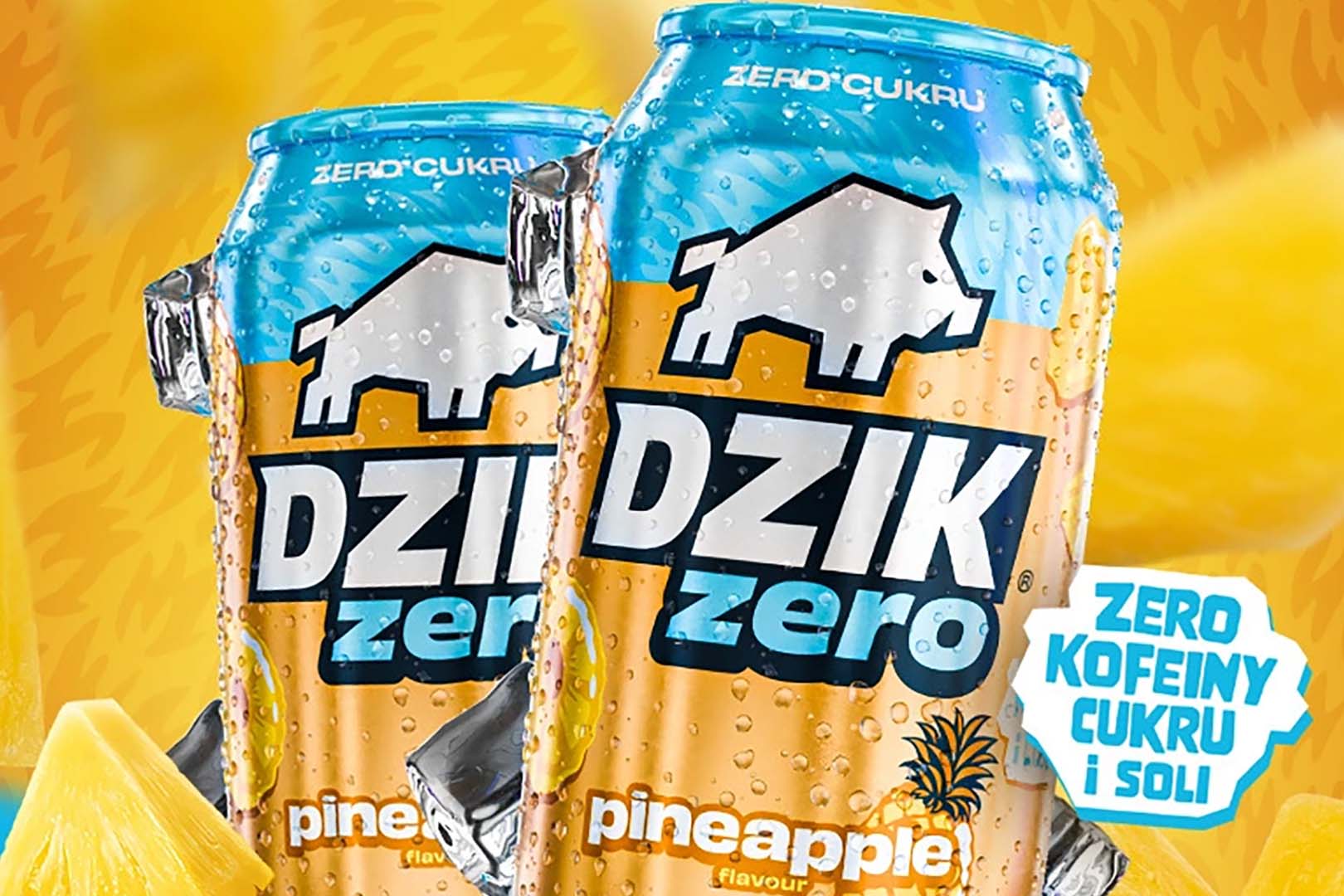 DZIK calorie-free soda DZIK Zero released in Pineapple flavor