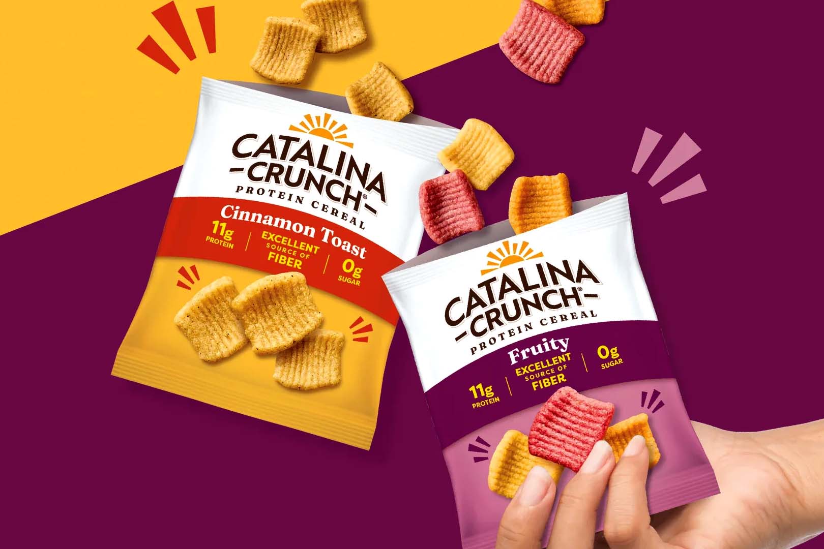 Catalina Crunch Protein Cereal now in snack-size packets