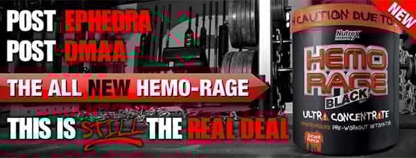 Nutrex reformulate their one scoop pre-workout, Hemo Rage Black drops the DMAA and beta-alanine ...