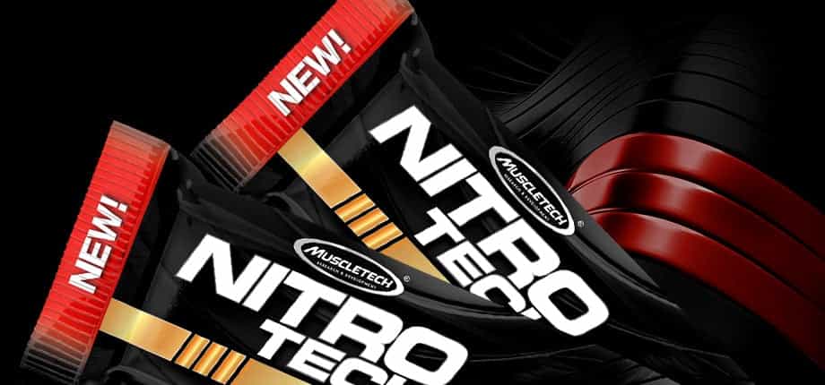 Nitro-Tech Bar described as a clean, gourmet protein bar