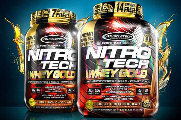 Nitro-Tech Whey Gold although only in one size and two of its flavors ...