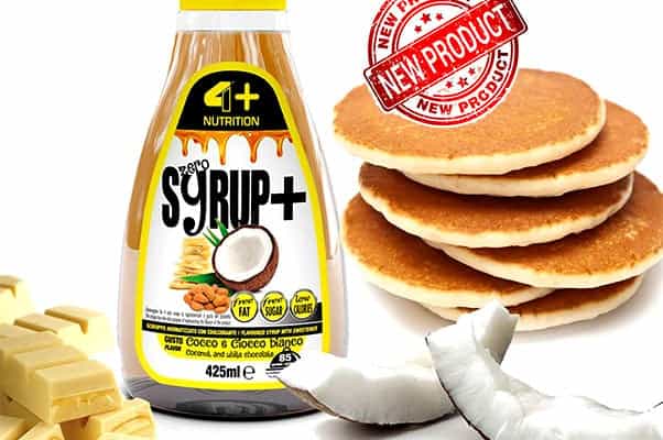 Coconut and White Chocolate Zero Syrup makes it 10 for 4+ Nutrition