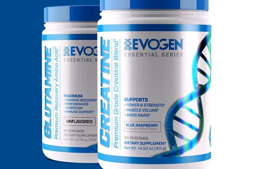 Evogen Essentials Series featuring Creatine ES and Glutamine ES