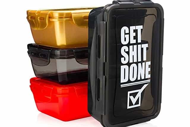 Hydra Prep colorful and motivational meal containers from HydraCup