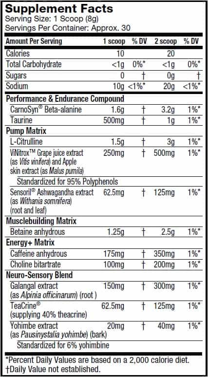 Pre Build from Muscletech aiming to be a complete pre-workout - Stack3d