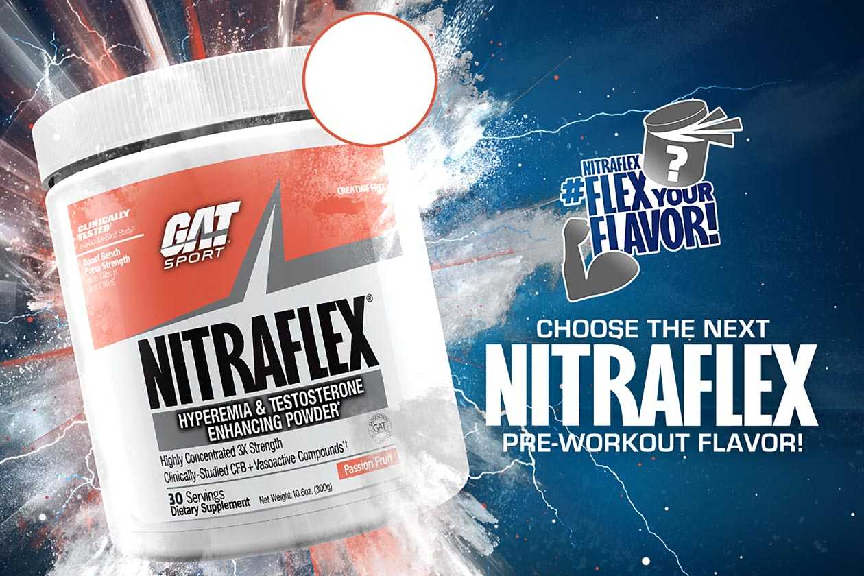 GAT is putting it to a vote for its next new Nitraflex flavor - Stack3d