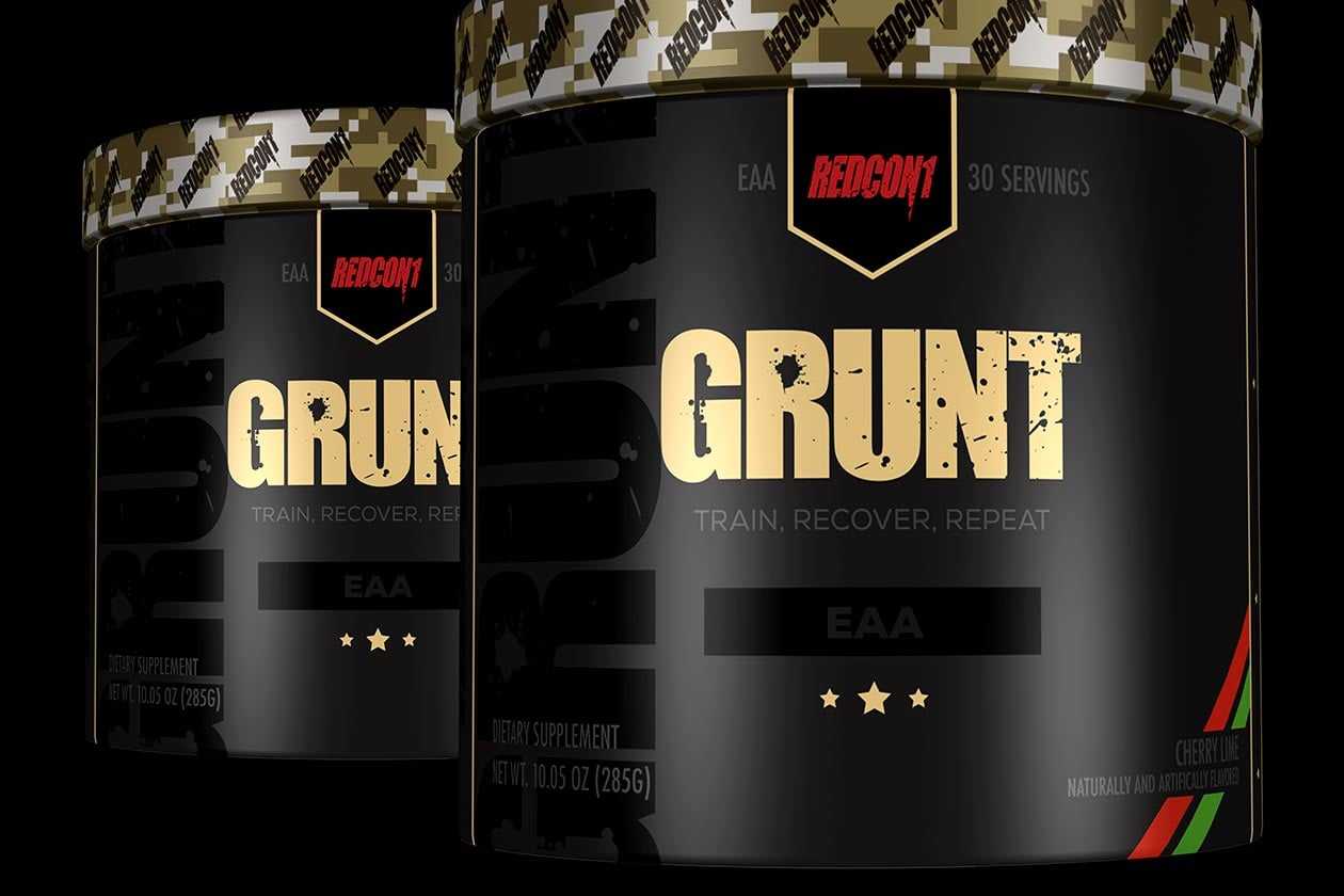 Redcon1 Grunt featuring a full blend of EAAs for better recovery