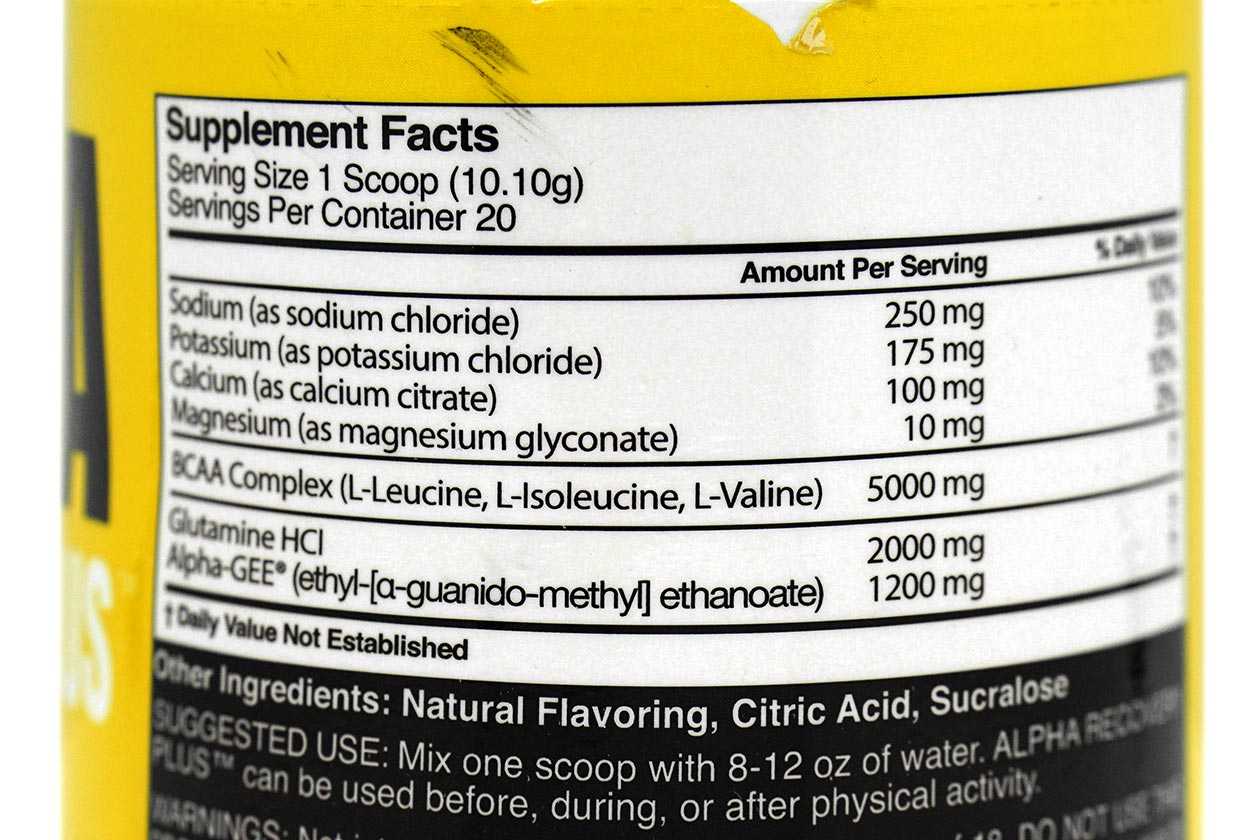 Alpha Recovery Plus Review: Not as strong with recovery as hoped - Stack3d