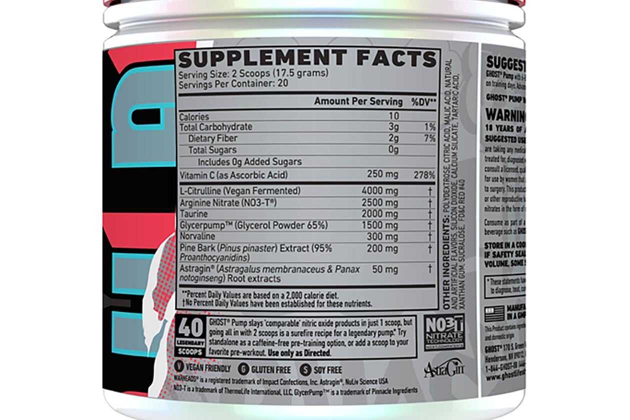 Ghost completely unveils its pump pre-workout Ghost Pump - Stack3d