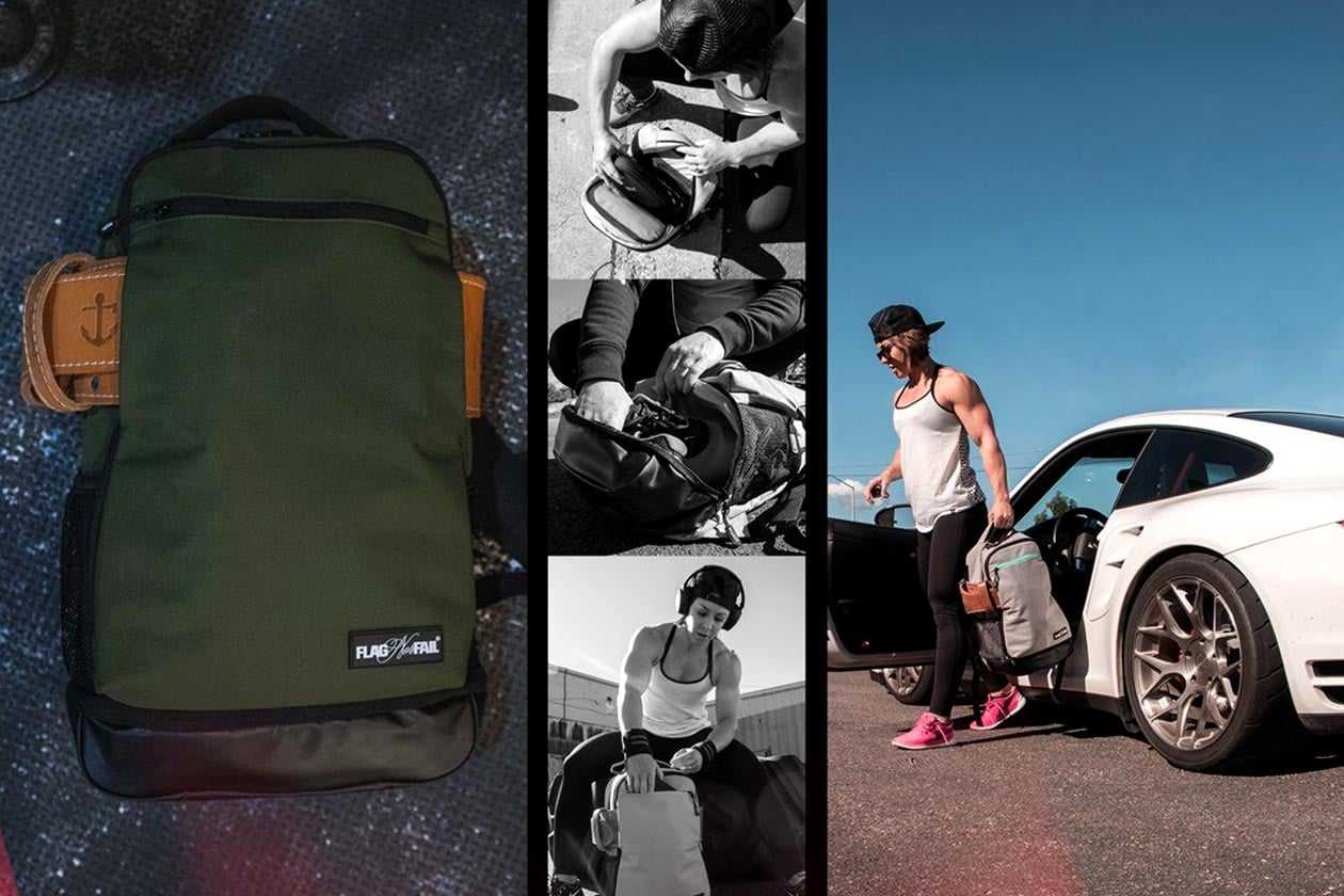 Gym Bro Bag featuring the first ever lifting belt holder - Stack3d