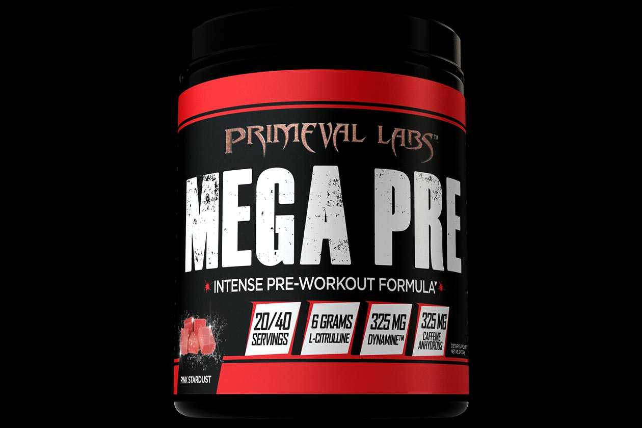Primeval Labs' powerful new pre-workout Mega Pre Black - Stack3d