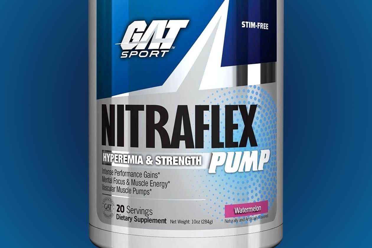 GAT squeezes 10g of active ingredients into Nitraflex Pump - Stack3d