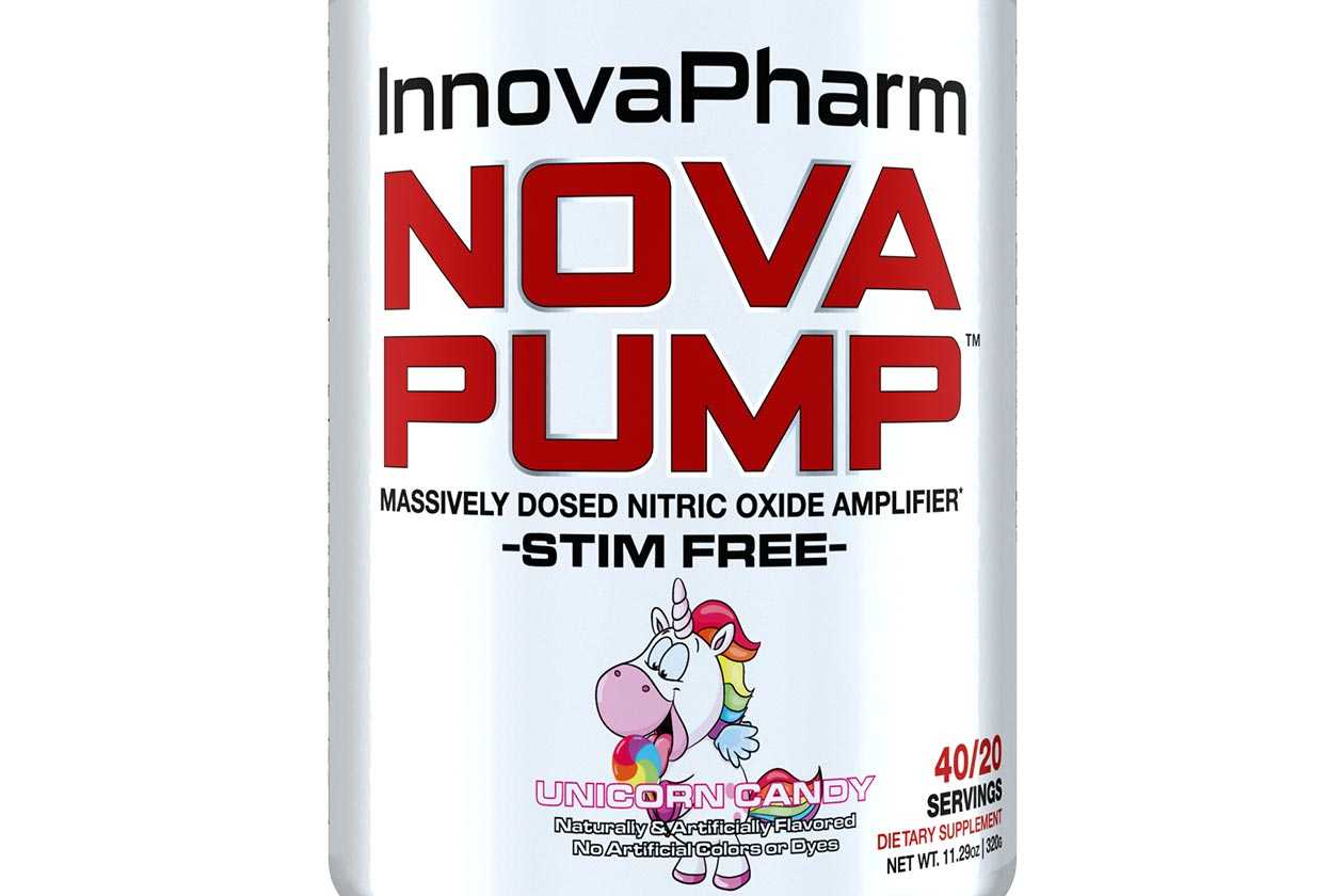 InnovaPharm previews its loaded pump pre-workout Nova Pump - Stack3d