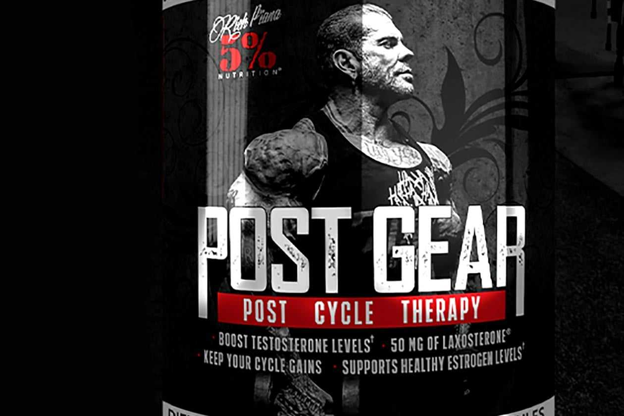 5% Nutrition's Post Gear combines testosterone and estrogen ingredients