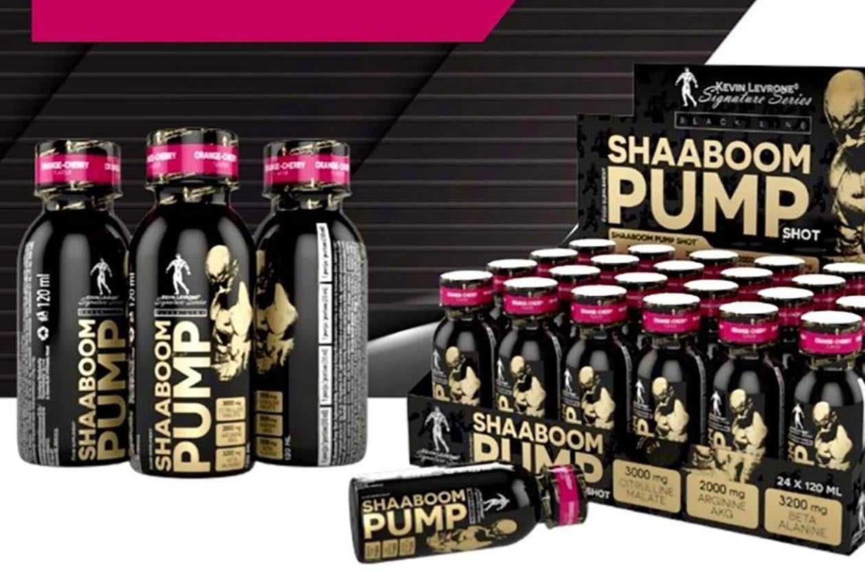 Kevin Levrone puts his Shaaboom Pump pre-workout into a 120ml shot ...