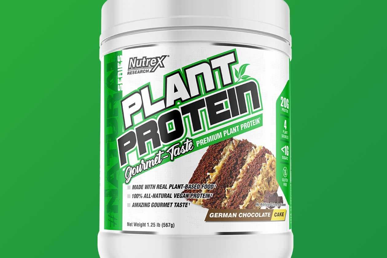 Nutrex Plant Protein all-natural and powered by four sources of protein