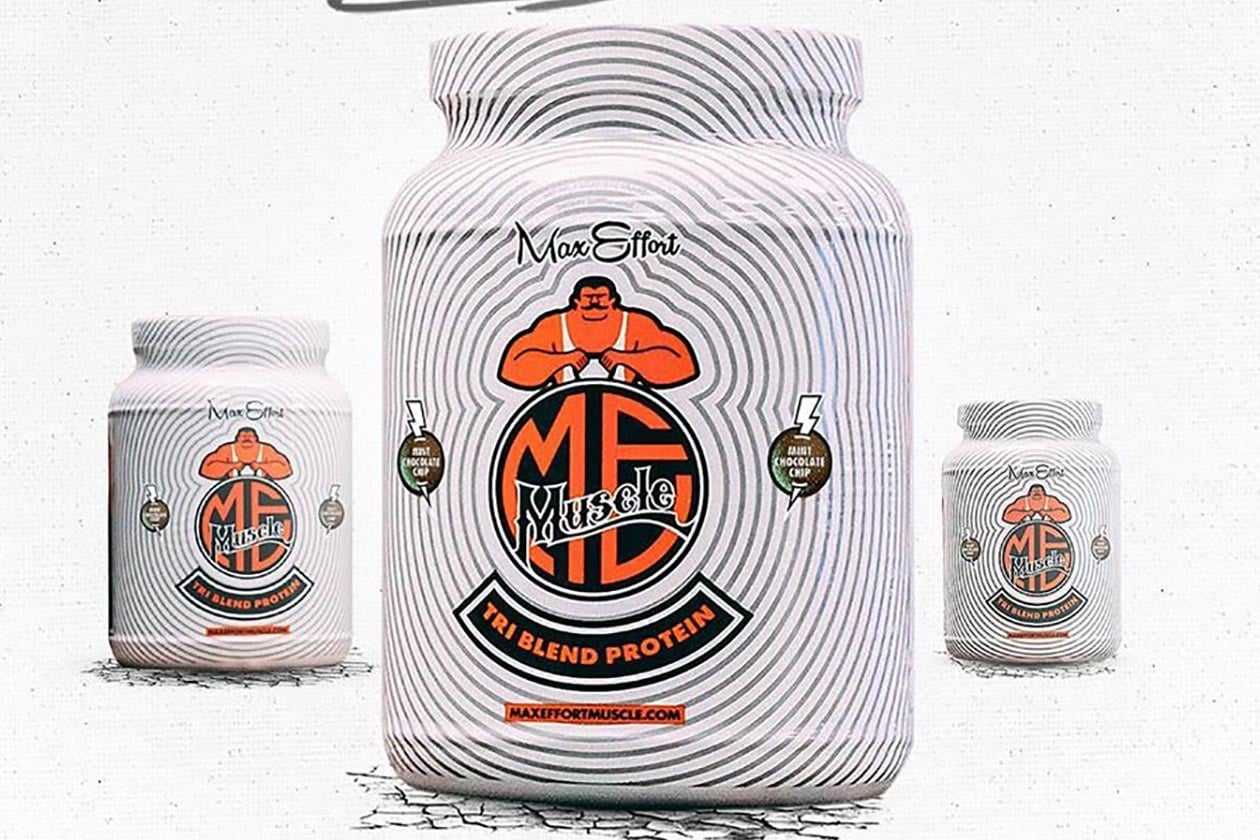 Max Effort Muscle Tri Blend Protein now comes in Mint Chocolate Chip