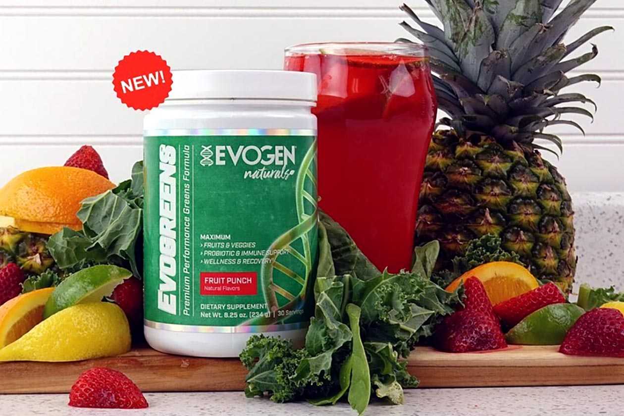 Evogen's Evogreens now comes in a traditional Fruit Punch flavor